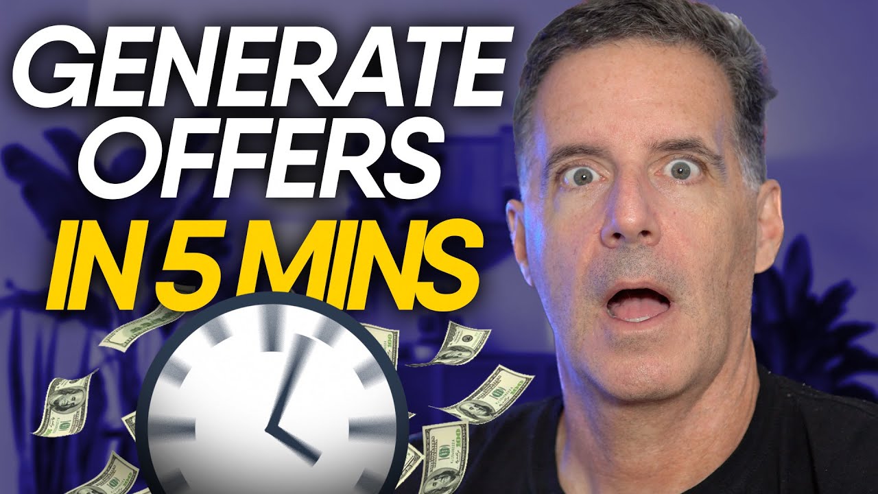 How To Generate Your Offers In 2 Minutes Or Less (Instant Offer Formula)